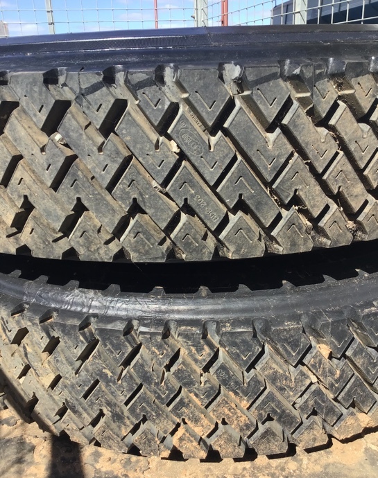 11R-22.5 Bandag Recap on rim | Farm Tender